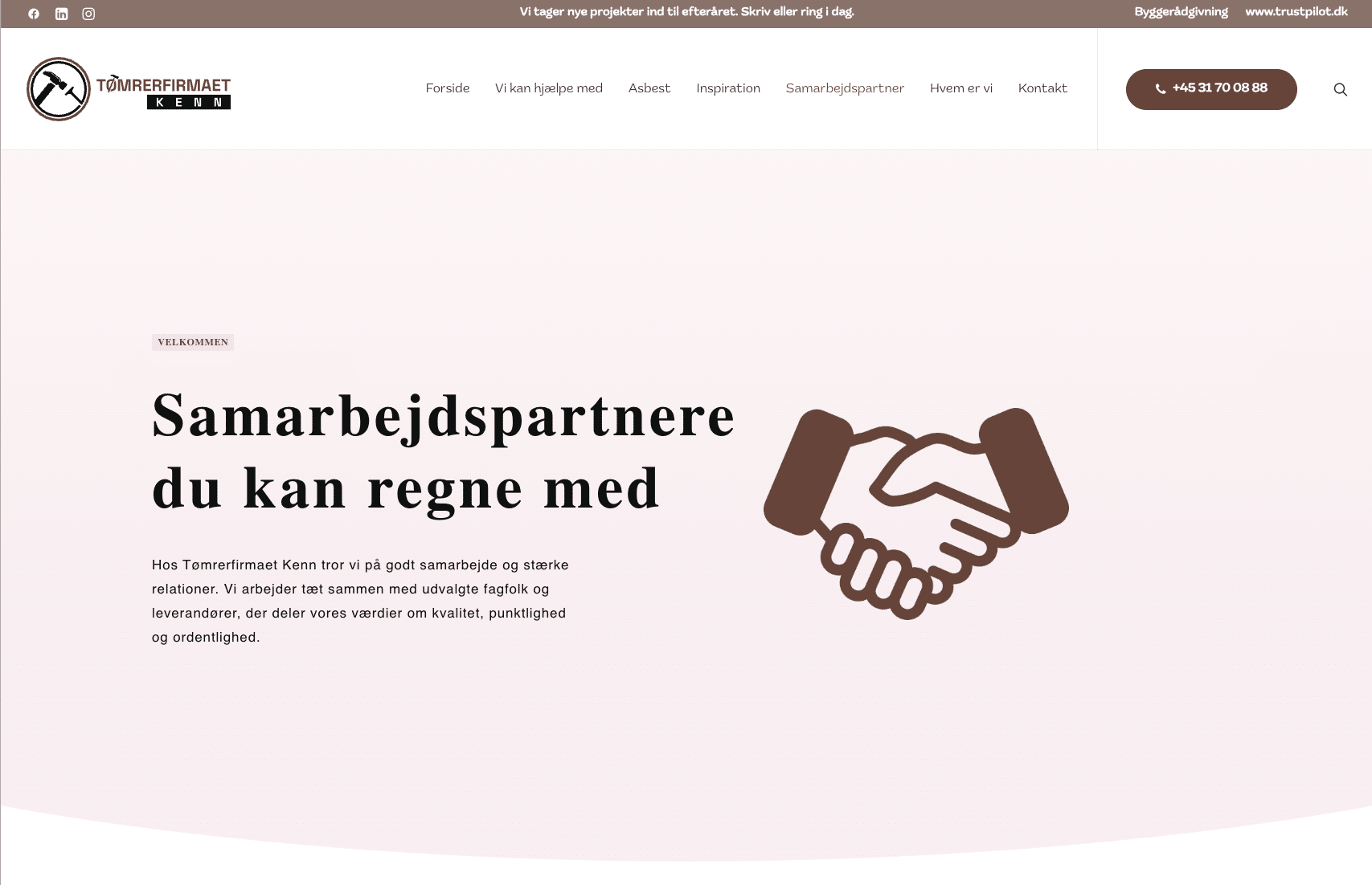 Samarbejdspartner – Tømrerfirmaet Kenn